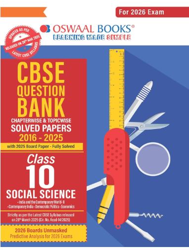 Oswaal Cbse Chapterwise Question Bank Social Science Class 10 ...