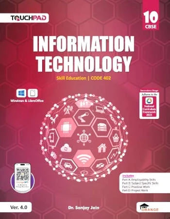 Orange Touchpad Information Technology Class 10 Code 402 – KitabKopy.com